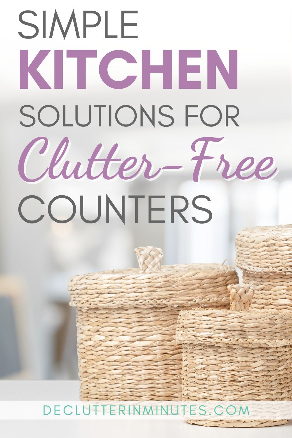 How to Finally Get Rid of Kitchen Counter Clutter