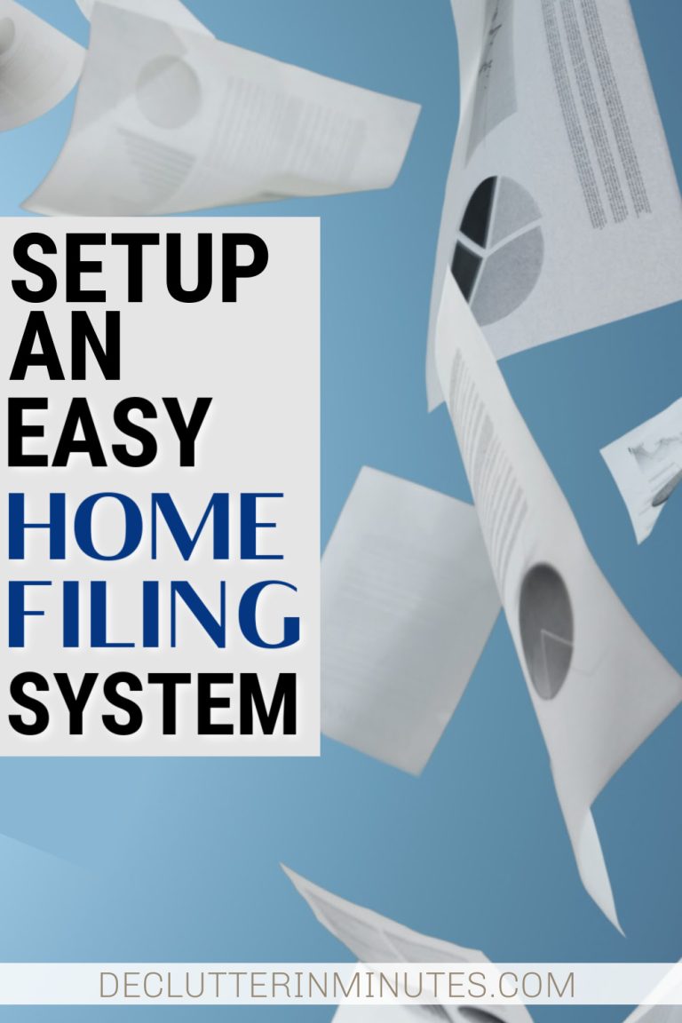 Easy Home Filing System to Simplify Paperwork - Declutter in Minutes