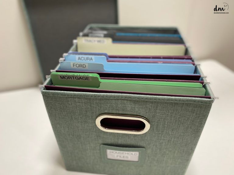 Easy Home Filing System to Simplify Paperwork - Declutter in Minutes