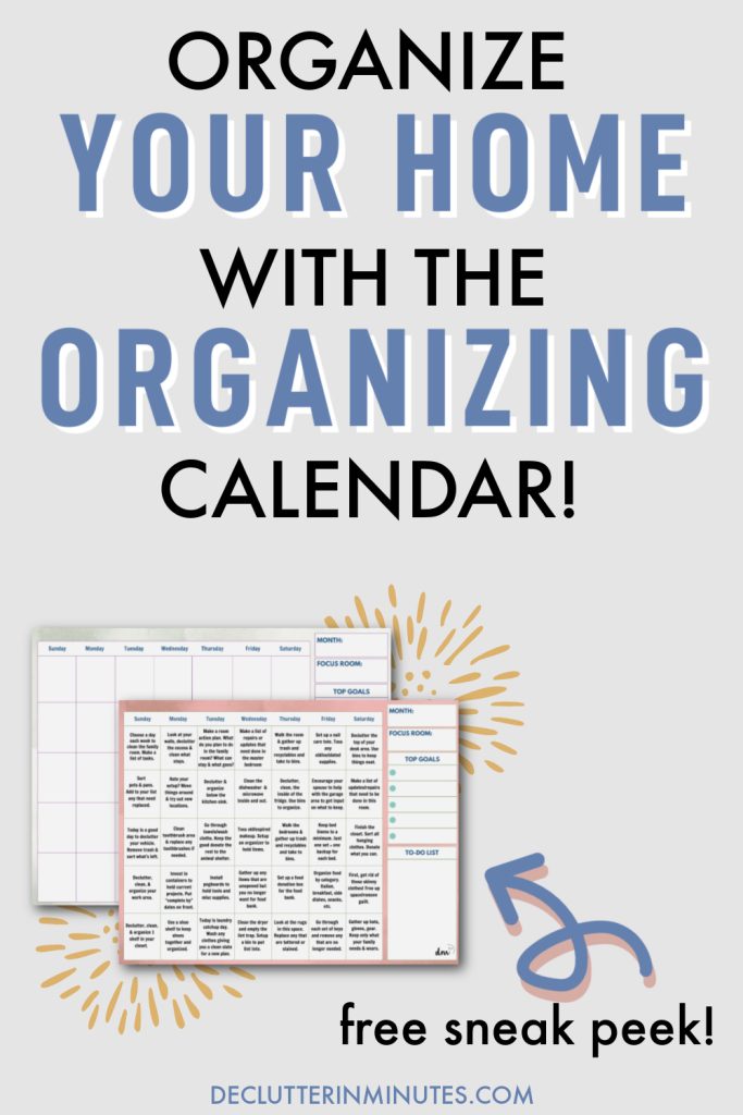 Organizing Calendar Solutions! - Declutter in Minutes