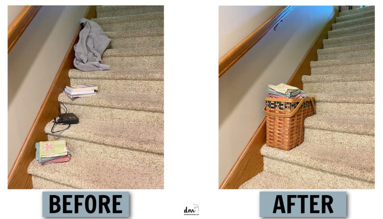 Control the Mess with Clutter Baskets - Declutter in Minutes
