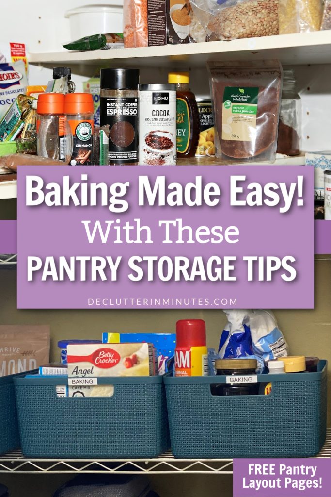 How to Organize Baking Supplies in Your Kitchen - Declutter in Minutes