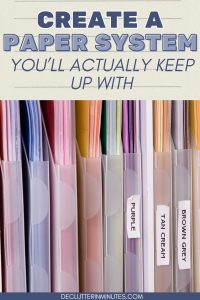 Easy Home Filing System to Simplify Paperwork - Declutter in Minutes