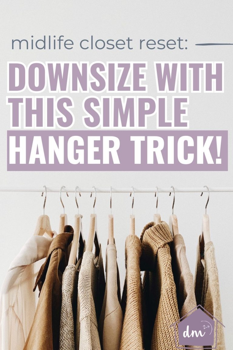 Downsize Your Closet Using the Hanger Trick - Declutter in Minutes